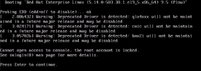 Error "Cannot open access to console. the root account is locked." - Red Hat Customer Portal